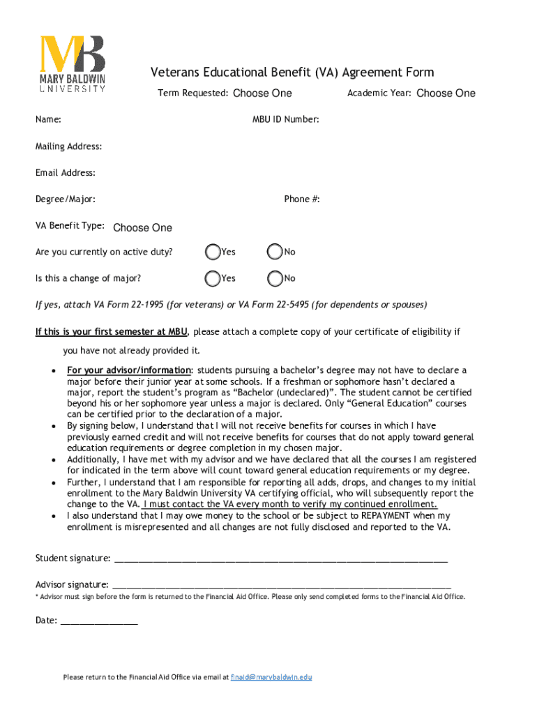 Fillable Online Download Your VA Education LetterVeterans Affairs Fax ...