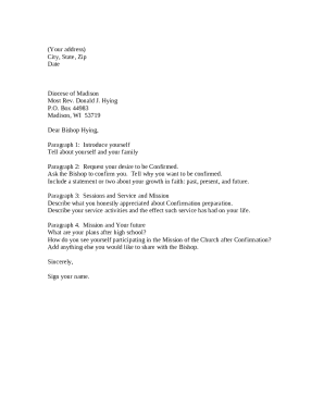 Bishop of Madison The Most Reverend Donald J. Hying Doc Template ...