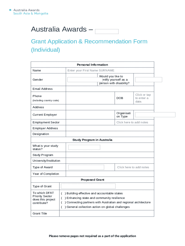 Alumni Small Grants Fund Application Doc Template | pdfFiller