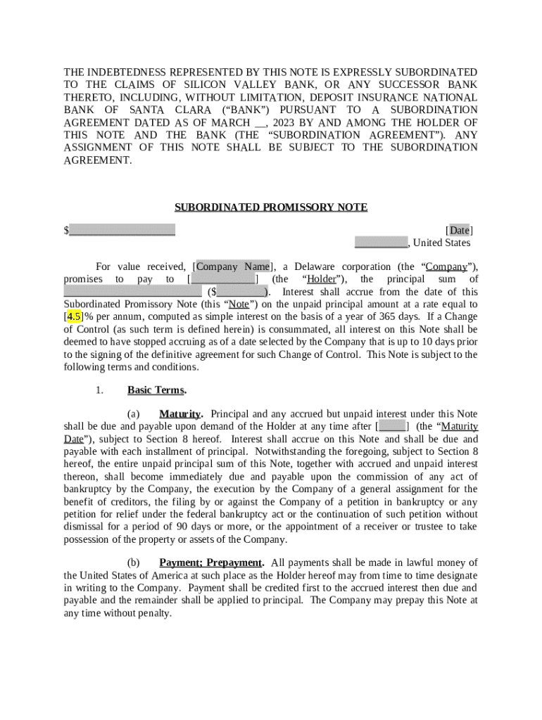 The SVB Loan and Security Agreement Doc Template | pdfFiller