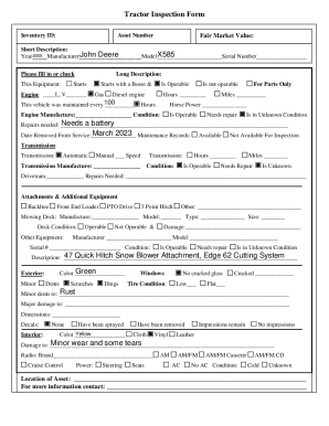 Fillable Online Service Inspection Checklist Fax Email Print - pdfFiller