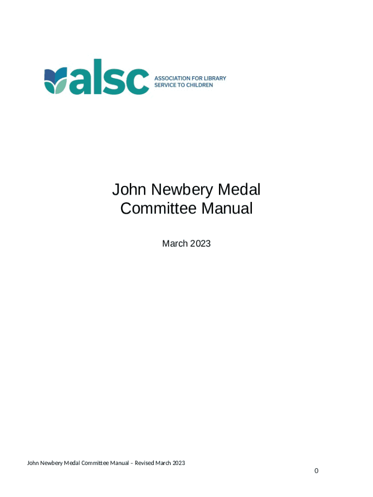 John Newbery Award - Children's and Young Adult Literature Doc Template ...
