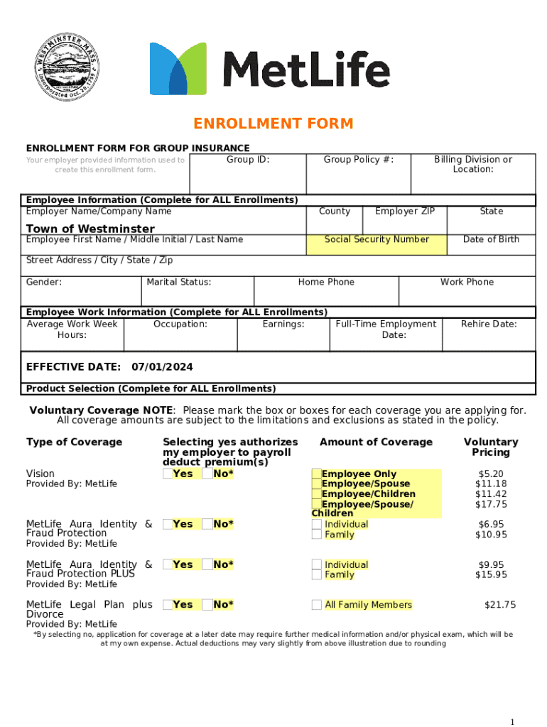 Metlife-Specialty-Business-New-Group-Submission-- ... Doc Template ...