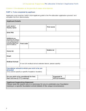 Criterion 4Pre-allocation Application ... Doc Template | pdfFiller