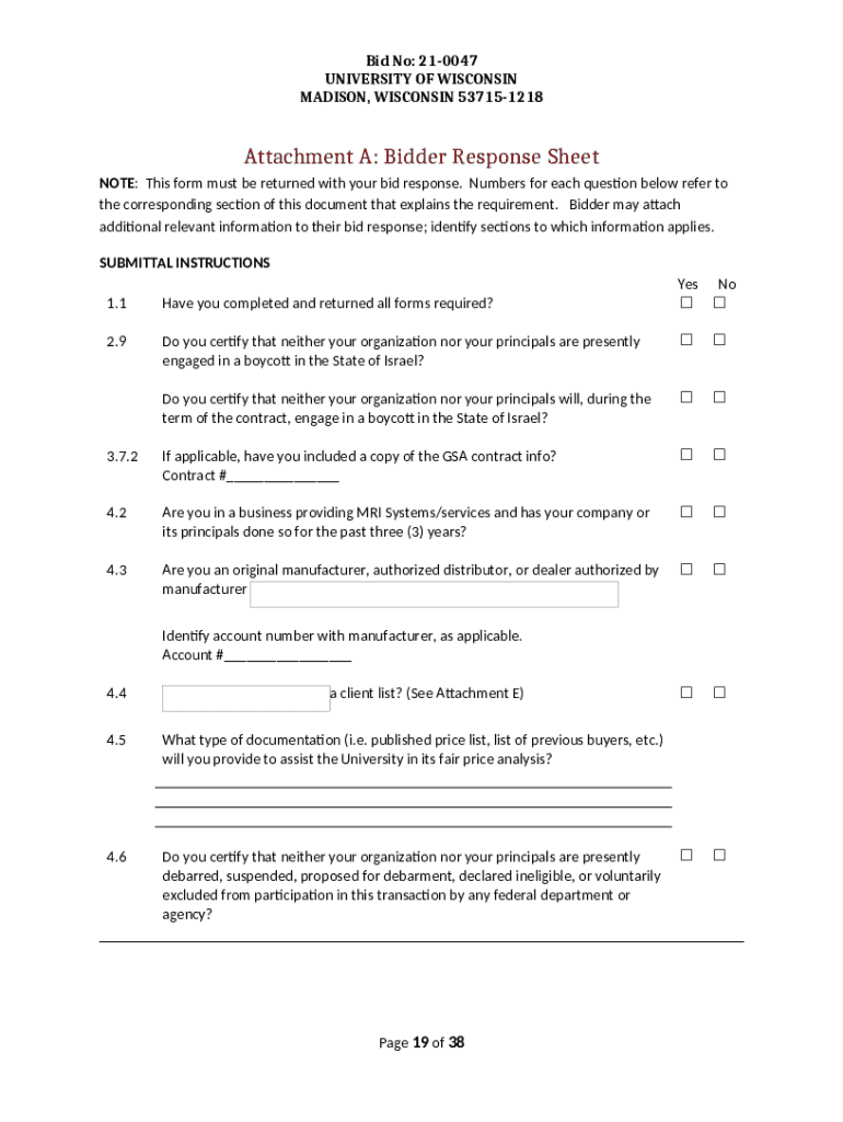 21-0047 Request for Bid package. REQUEST FOR BID Doc Template | pdfFiller