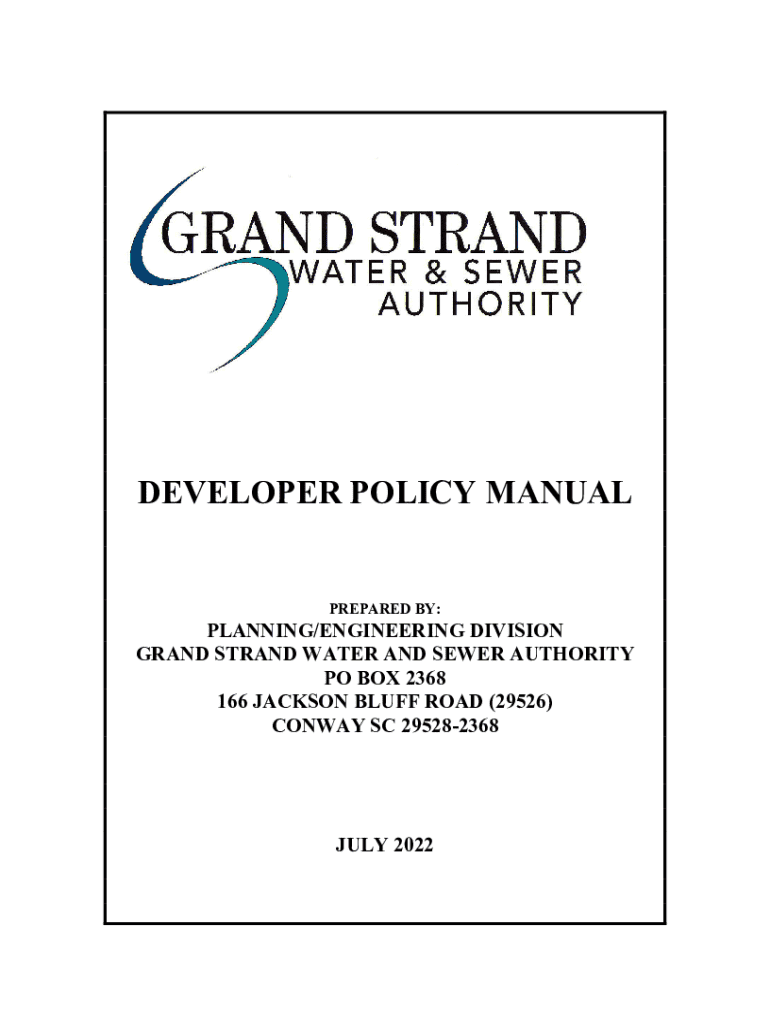 Fillable Online Sewer System Standards and Specifications Fax Email Print - pdfFiller