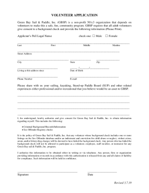 Fillable Online Volunteer Opportunities & Community Service Fax Email Print - pdfFiller