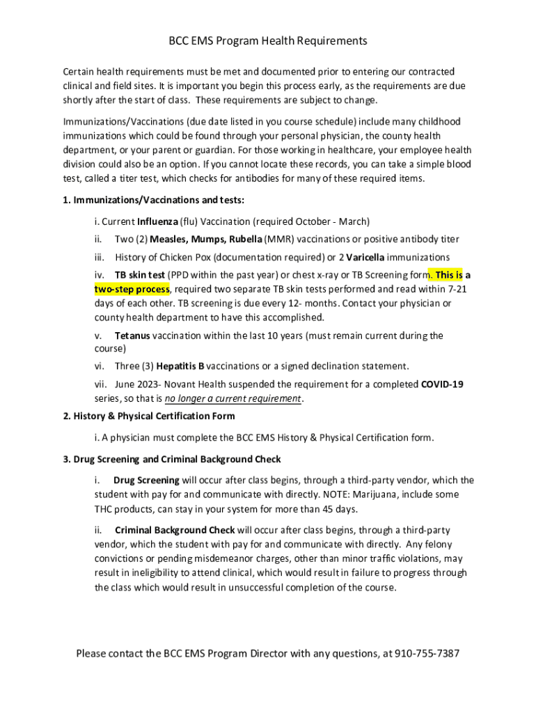 Fillable Online EMS Program Information Sheet Fax Email Print - pdfFiller
