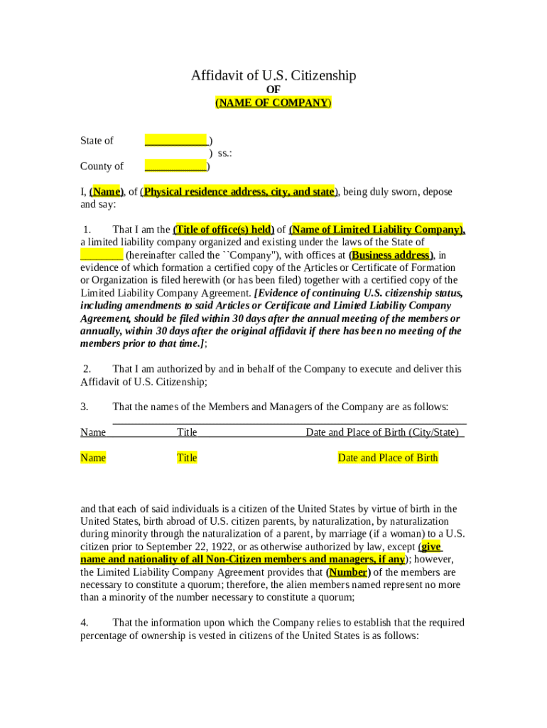 The prescribed for the American Fisheries Act (AFA) Affidavit of U Doc Template | pdfFiller