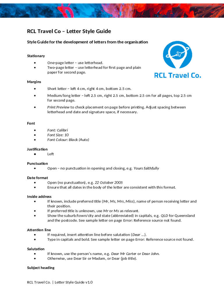 Basic multi-page letter template with headers Doc Template | pdfFiller