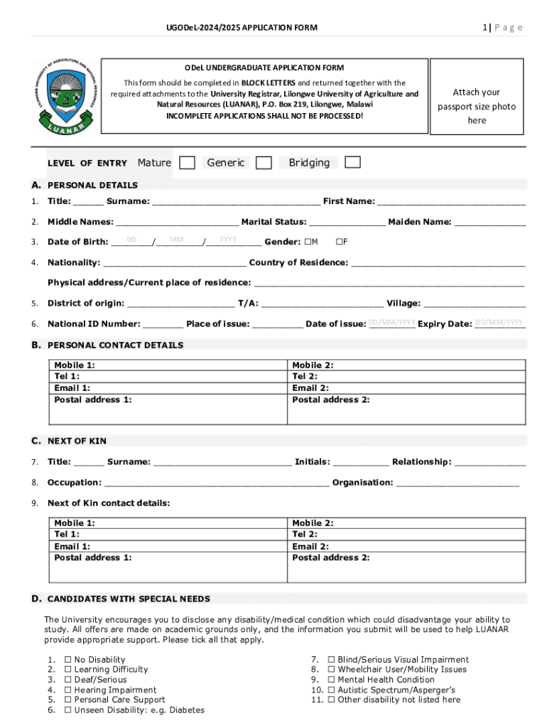 Fillable Online CTC UGMEB - 2024-2025 Mature Entry Application Form ...