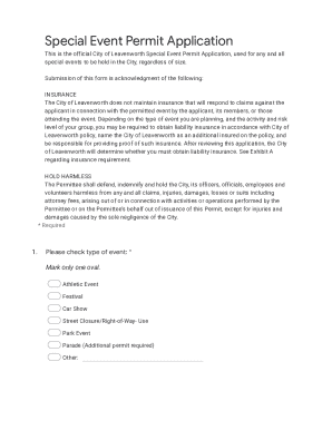 Fillable Online Special Event Permit Application - Google Forms Fax ...