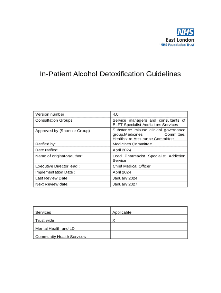 Management of medically assisted withdrawal from alcohol ... Doc ...