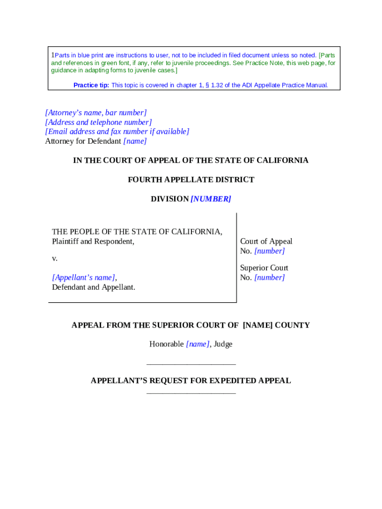 appellant's motion to consolidate specify proceeding with appeal Doc Template | pdfFiller