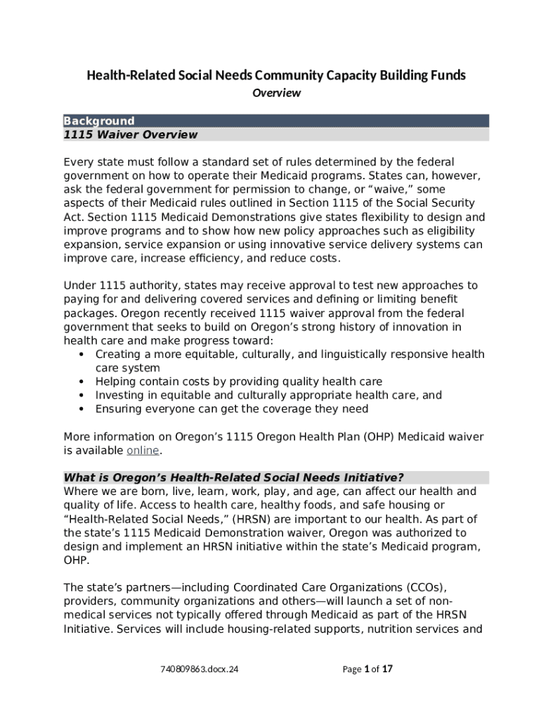 Section 1115 Medicaid Waiver Watch: A Closer Look at ... Doc Template ...