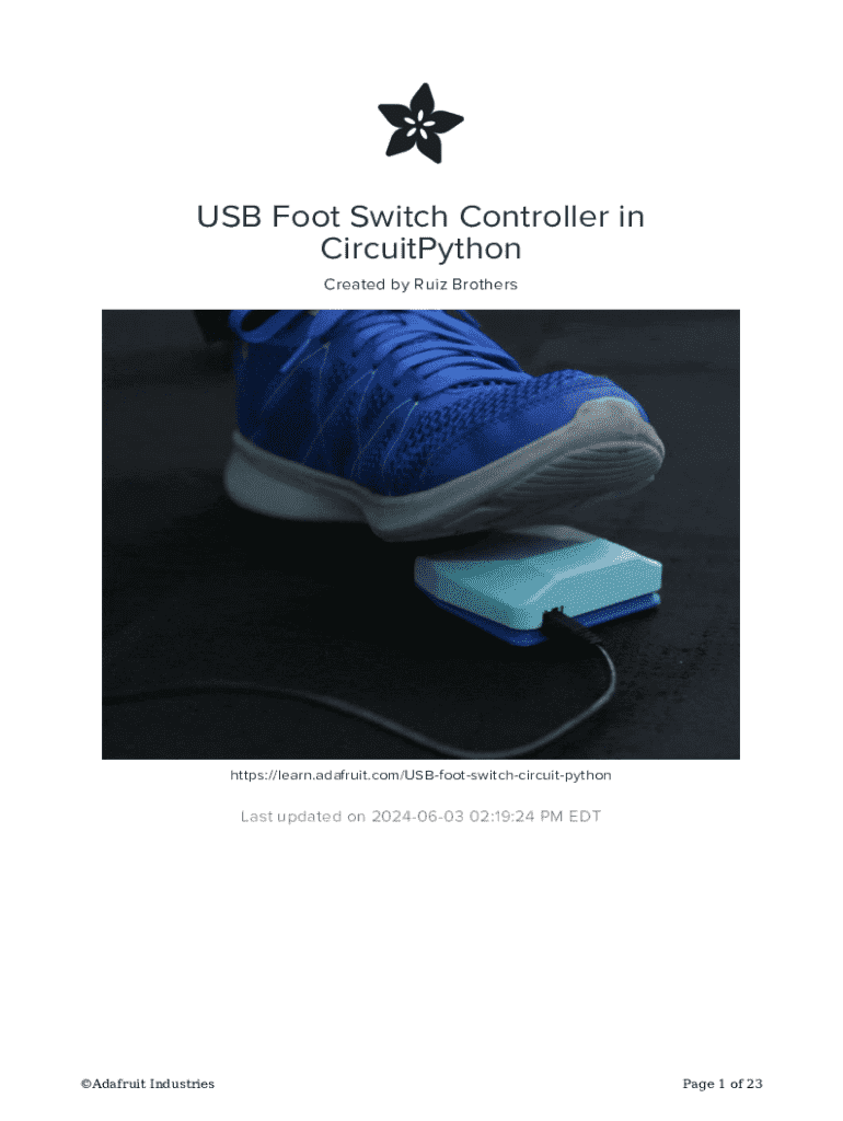 Fillable Online Circuit DiagramUSB Foot Switch Controller in CircuitPython Fax Email Print ...