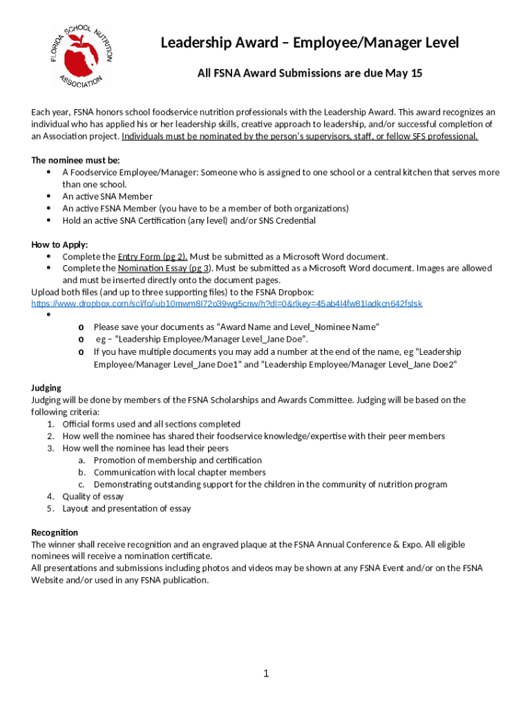 School Nutrition Managers Recognized for Dedication & ... Doc Template | pdfFiller