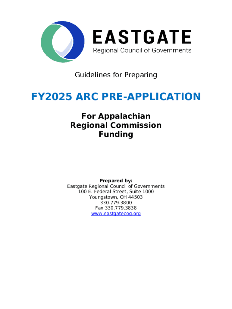 Eastgate FY2025 ARC Pre-applications Are Now Available! Doc Template ...