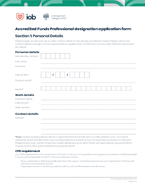 Fillable Online AFP Application Form Fax Email Print - pdfFiller