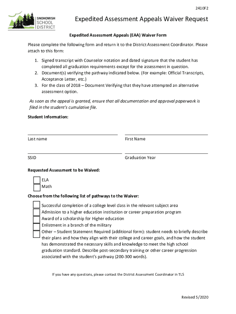 Fillable Online Expedited Assessment Appeals Waiver Fax Email Print ... Fillable Online Expedited Assessment Appeals Waiver Fax Email Print ...