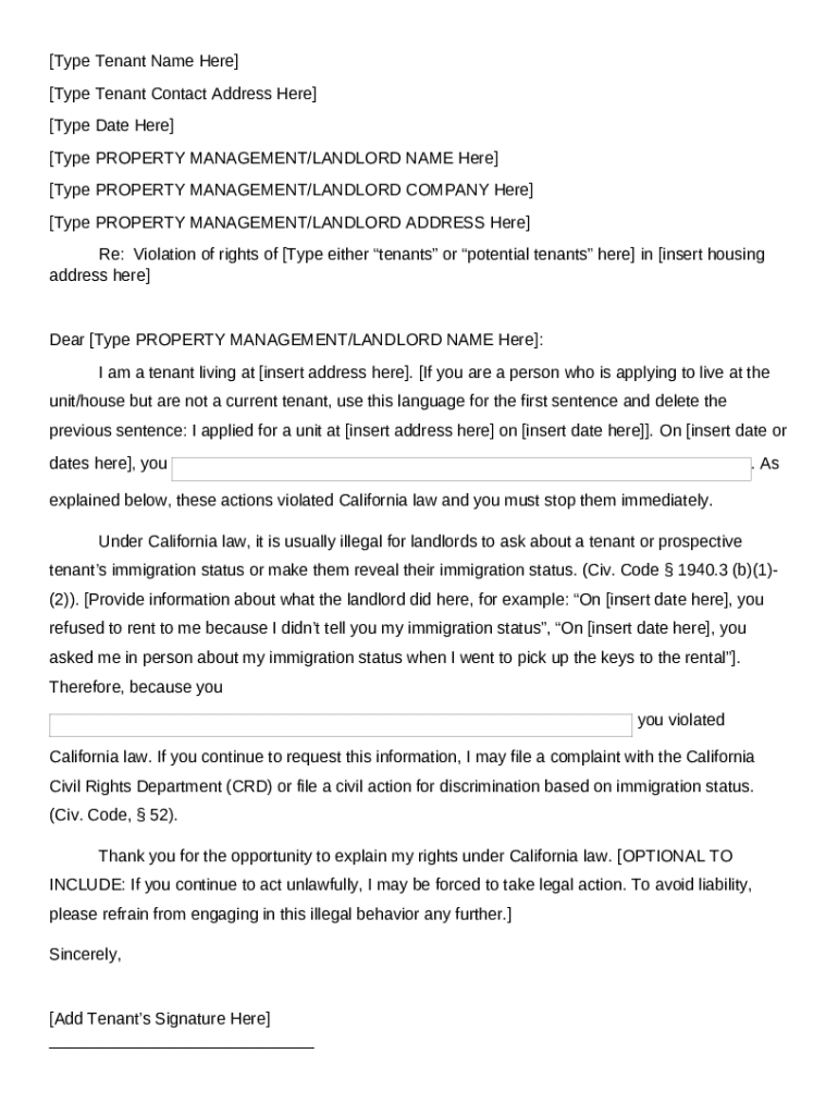 TEMPLATE-LETTER-landlord-asks-immigration-status- ... Doc Template ...