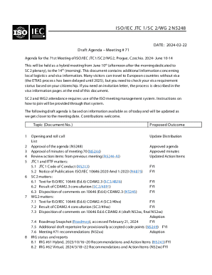 Fillable Online ISO/IEC JTC 1/SC 2/WG 2 N5248 Fax Email Print - pdfFiller
