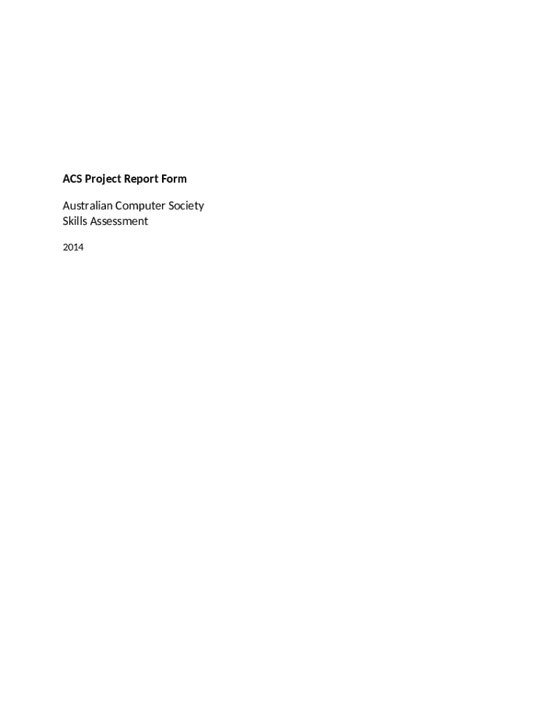 ACS Project Report SamplePDFComputer Network Doc Template | pdfFiller