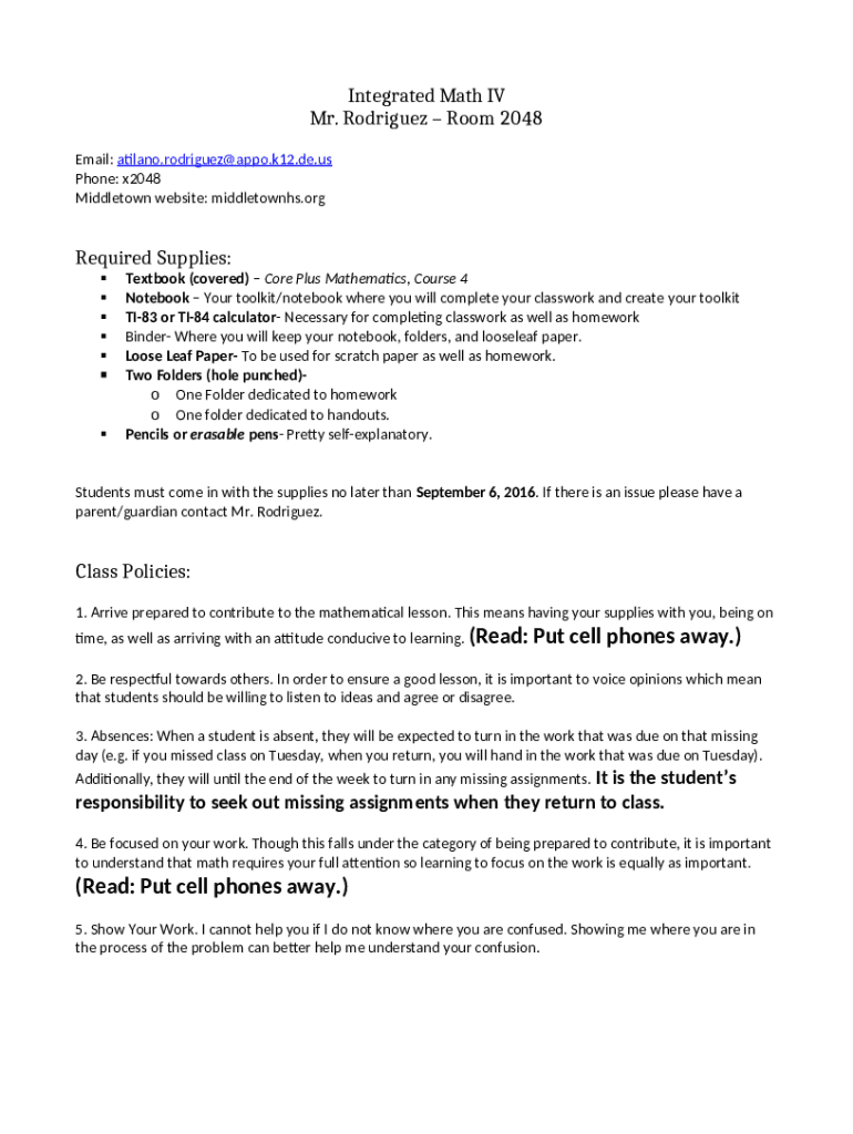 Integrated Math Pathways - Andrews Middle School Doc Template | pdfFiller