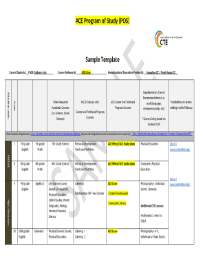 Career Clusters Pathway Doc Template | pdfFiller