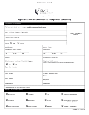 SMU Exchange Application Guide Doc Template | pdfFiller