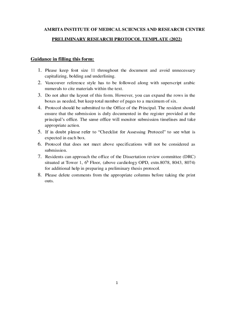 Fillable Online NTR IRB Master Protocol Synopsis Guidance Sheet Fax Email Print - pdfFiller