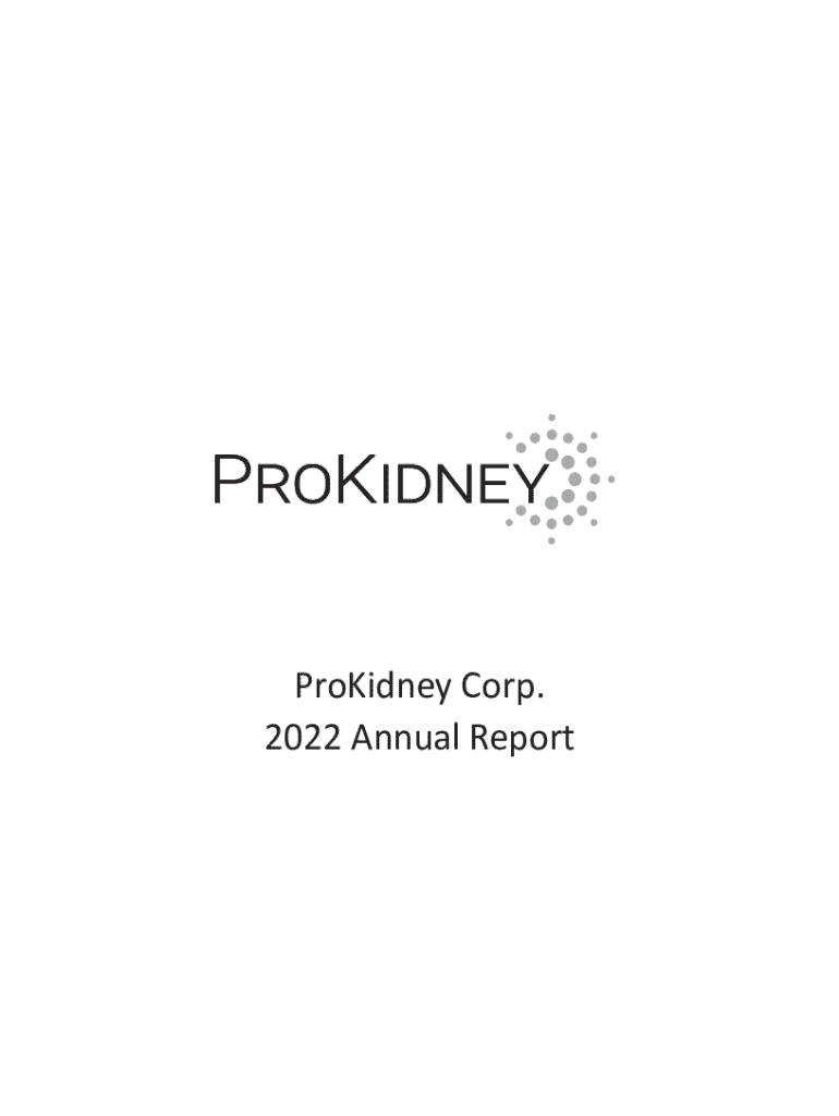 Fillable Online ProKidney - Pioneers in the Treatment of Chronic Kidney ...