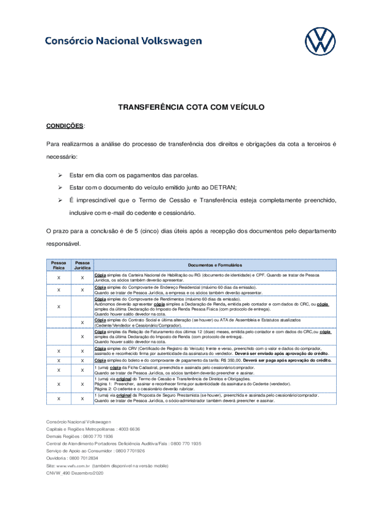 Preenchível Disponível Guia de Transferncia de Cota - MyCotas Fax Email Imprimir - pdfFiller