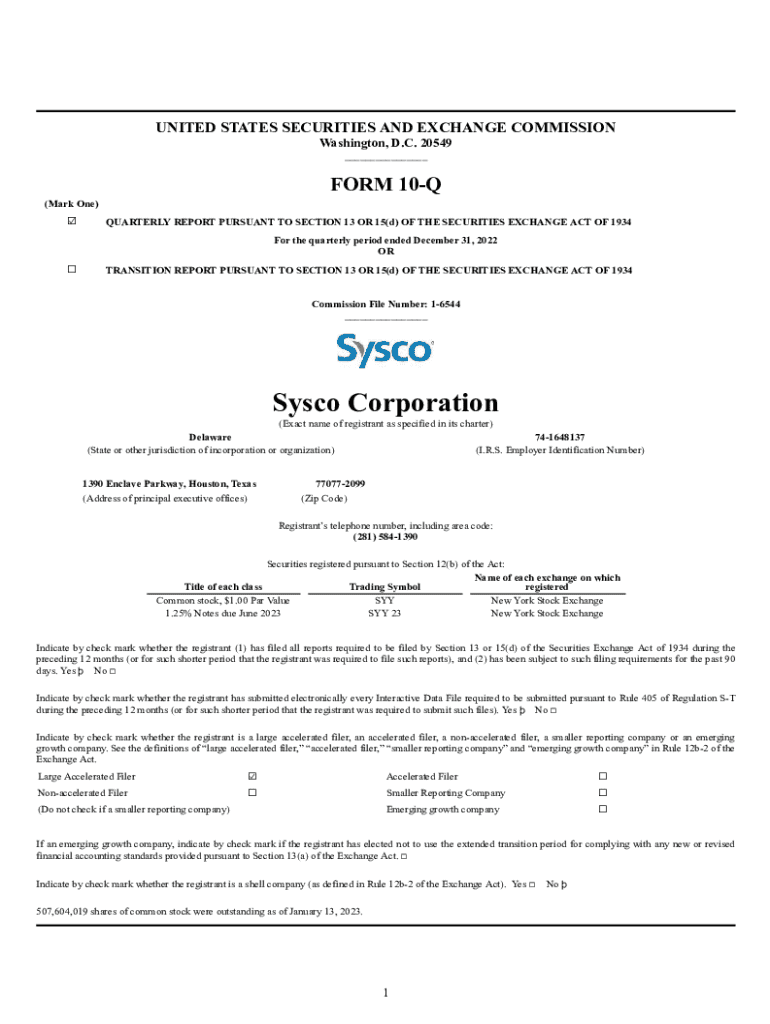 Fillable Online Sysco Corporation - myqcloud.com Fax Email Print - pdfFiller