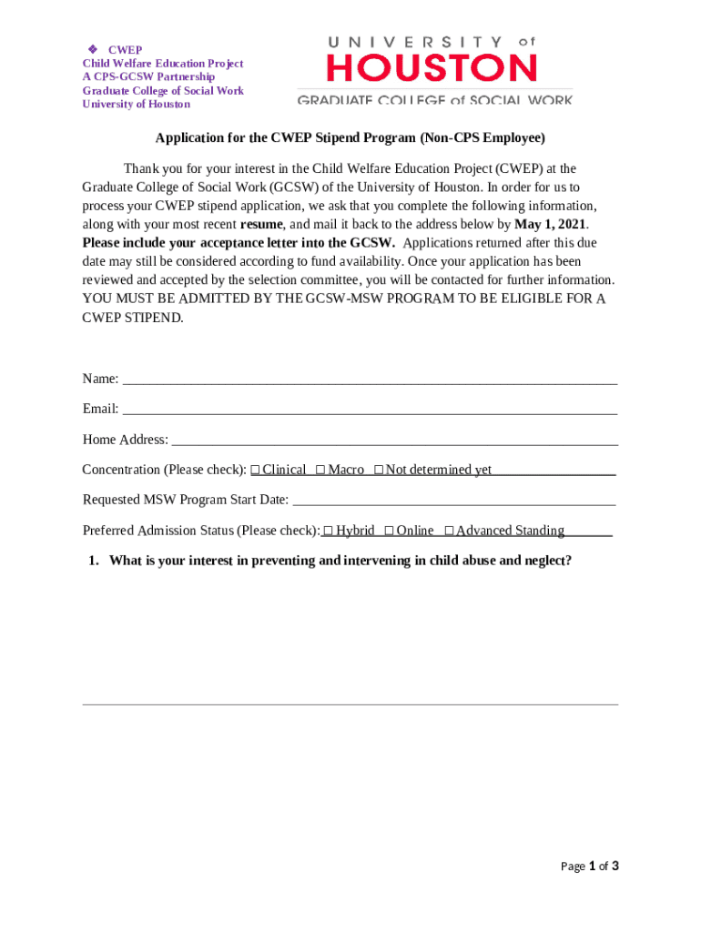 cwep-application--non-cps-employeesupdated- ... Doc Template | pdfFiller