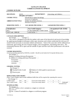 First Semester Courses and General Education Worksheet Doc Template ...