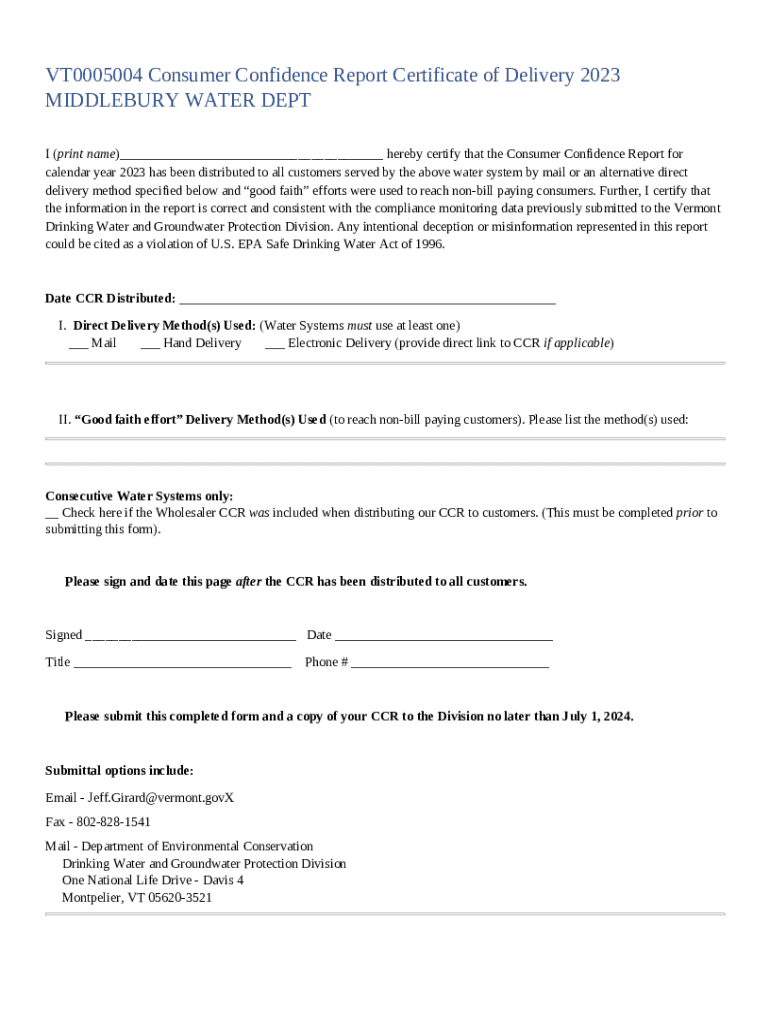 vt0005004 - middlebury water dept Doc Template | pdfFiller