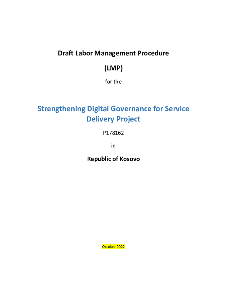 Fillable Online Draft LMP - Strengthening Digital Governance for ...