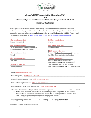 s and Permits - Vermont Agency of Transportation Doc Template | pdfFiller