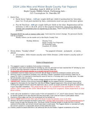 2024 Little Miss and Mister Boyle County Fair Pageant Doc Template ...