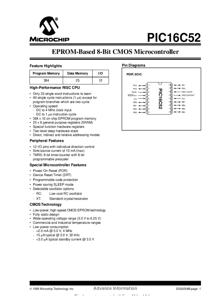 Fillable Online PICmicro Mid-Range MCU Family Reference Manual Fax Email Print - pdfFiller