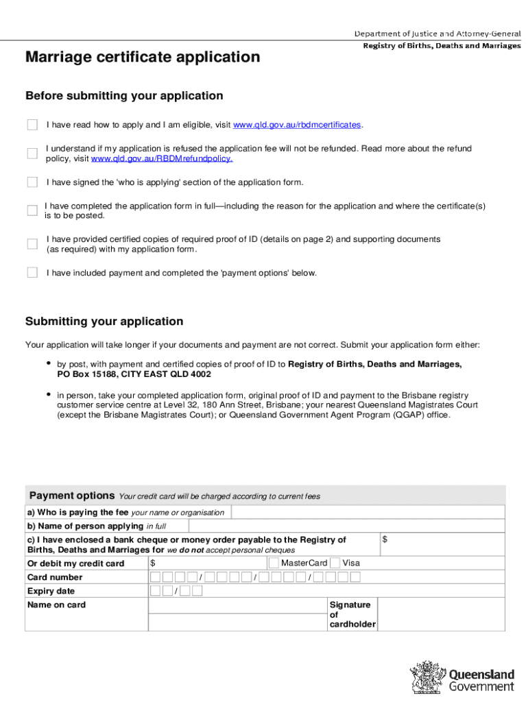 Fillable Online Fill in a no record of marriage search application form ...
