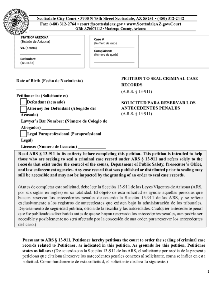 Completable En línea What is a Petition to Seal Criminal Case Records ...