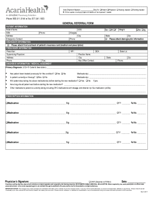 Fillable Online General Referral Form Fax Email Print - pdfFiller