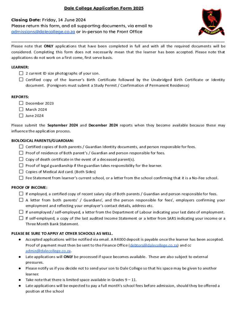 Fillable Online 2025 APPLICATION FORMS.docx Fax Email Print - pdfFiller