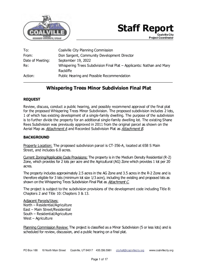 Fillable Online PLANNING COMMISSION STAFF REPORT - City of Lathrop Fax Email Print - pdfFiller