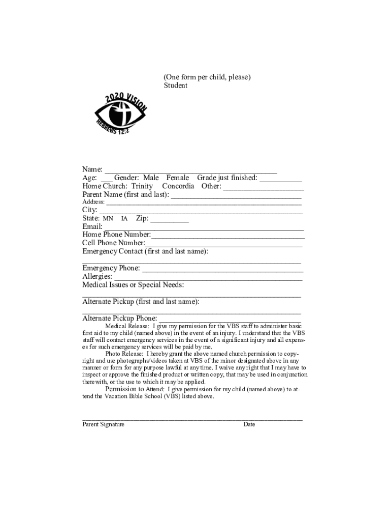 Fillable Online vbs form.pub Fax Email Print - pdfFiller