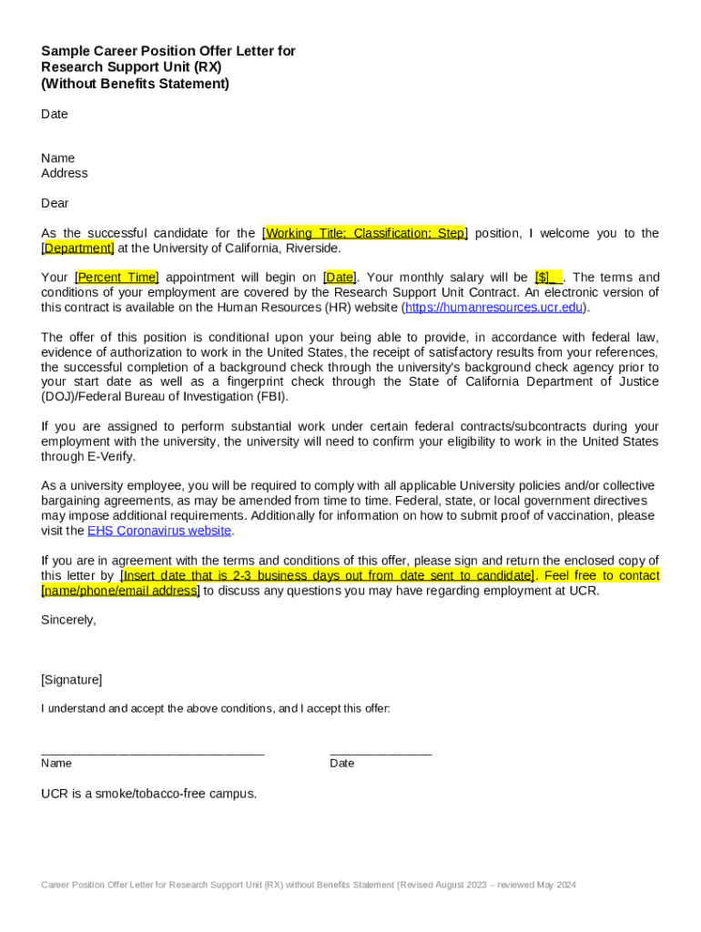 Talent Acquisition - Sample Offer Letter - Clerical and Allied ... Doc ...