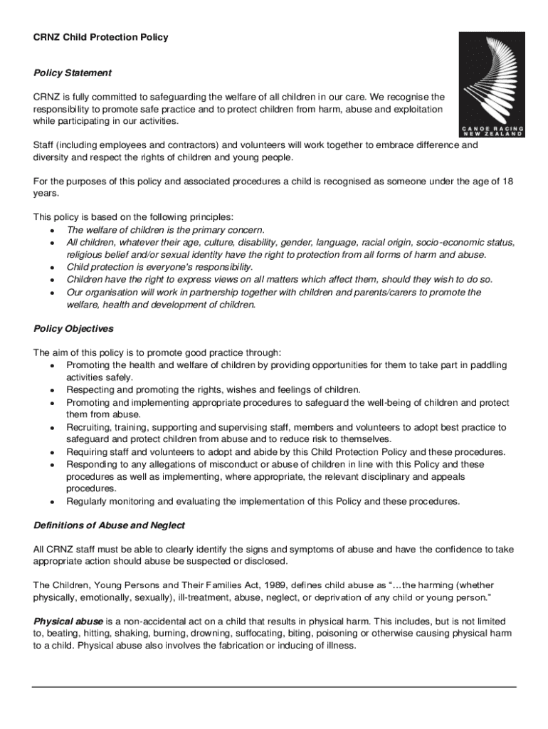 Fillable Online Commitment Statement - Safeguarding Children Fax Email ...