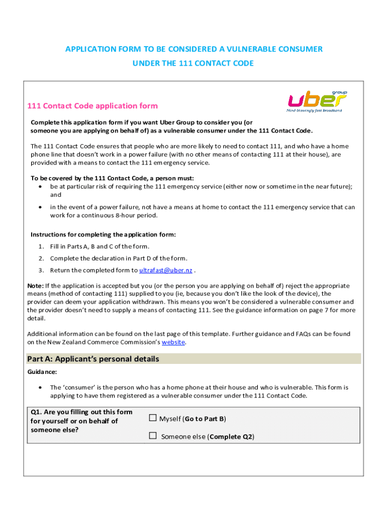 Fillable Online 111-Contact-Code-Vulnerable-Consumer-Application-Form ...